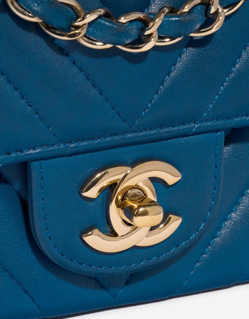 Chanel Timeless Mini Rectangle Lamb Blue | SACLÀB