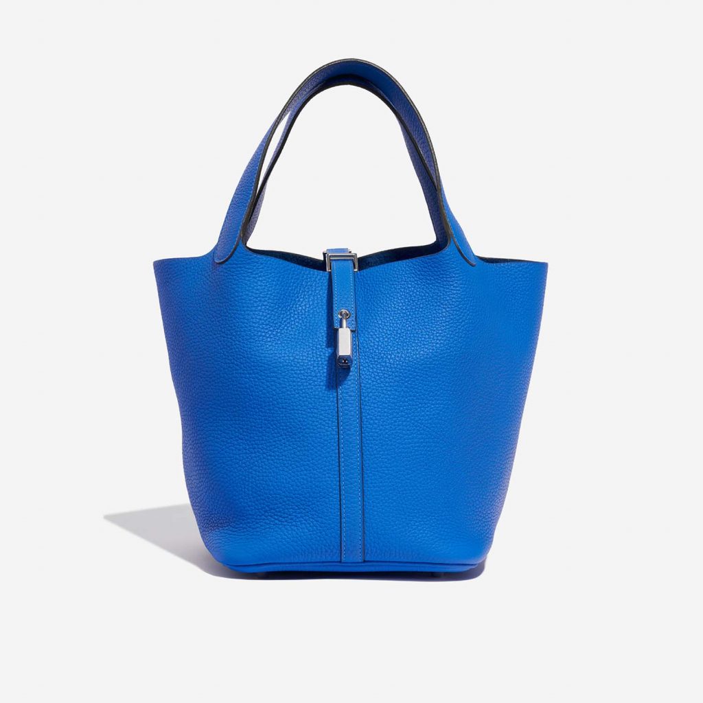 Hermès Picotin 22 Taurillon Clemence Blue Hydra | SACLÀB