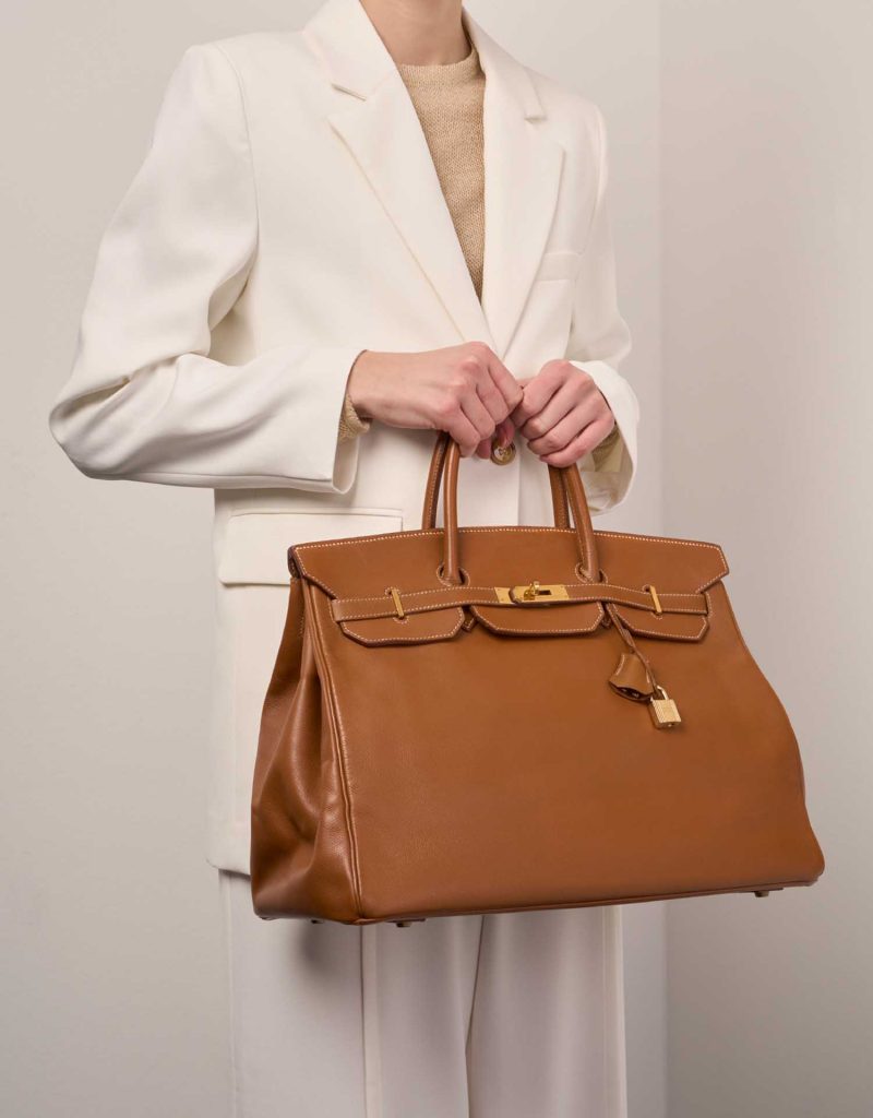 Hermès Birkin 40 Courchevel Gold | SACLÀB