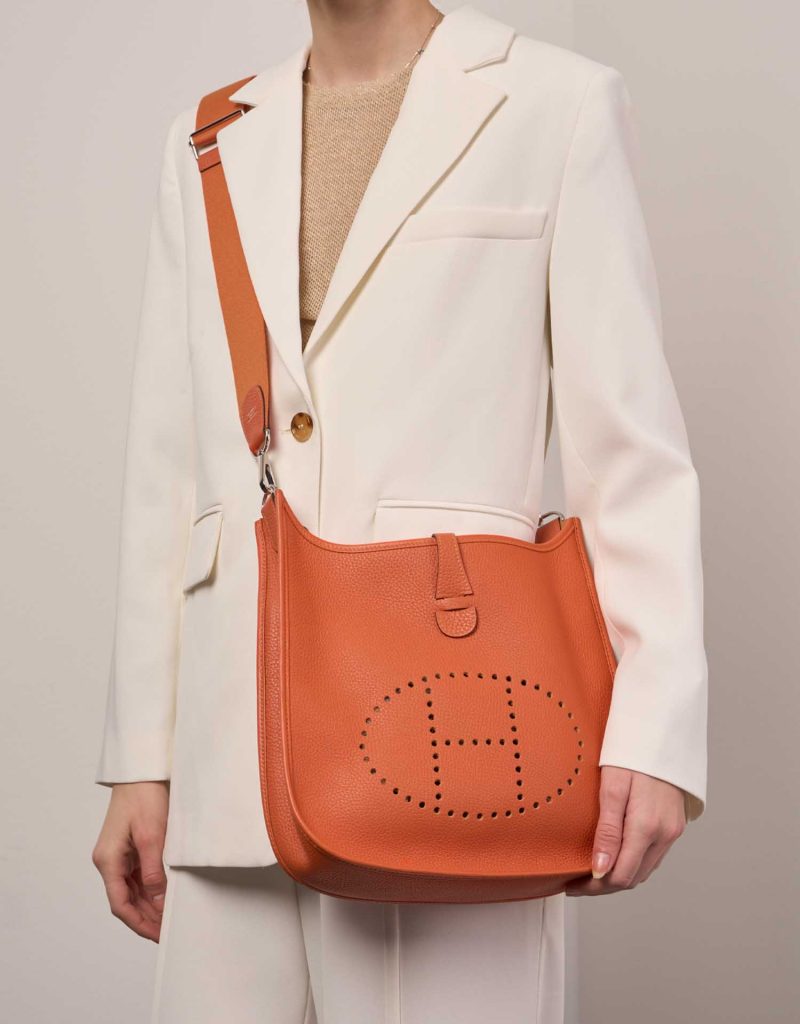 Hermès Evelyne 29 Taurillon Clemence Orange H | SACLÀB