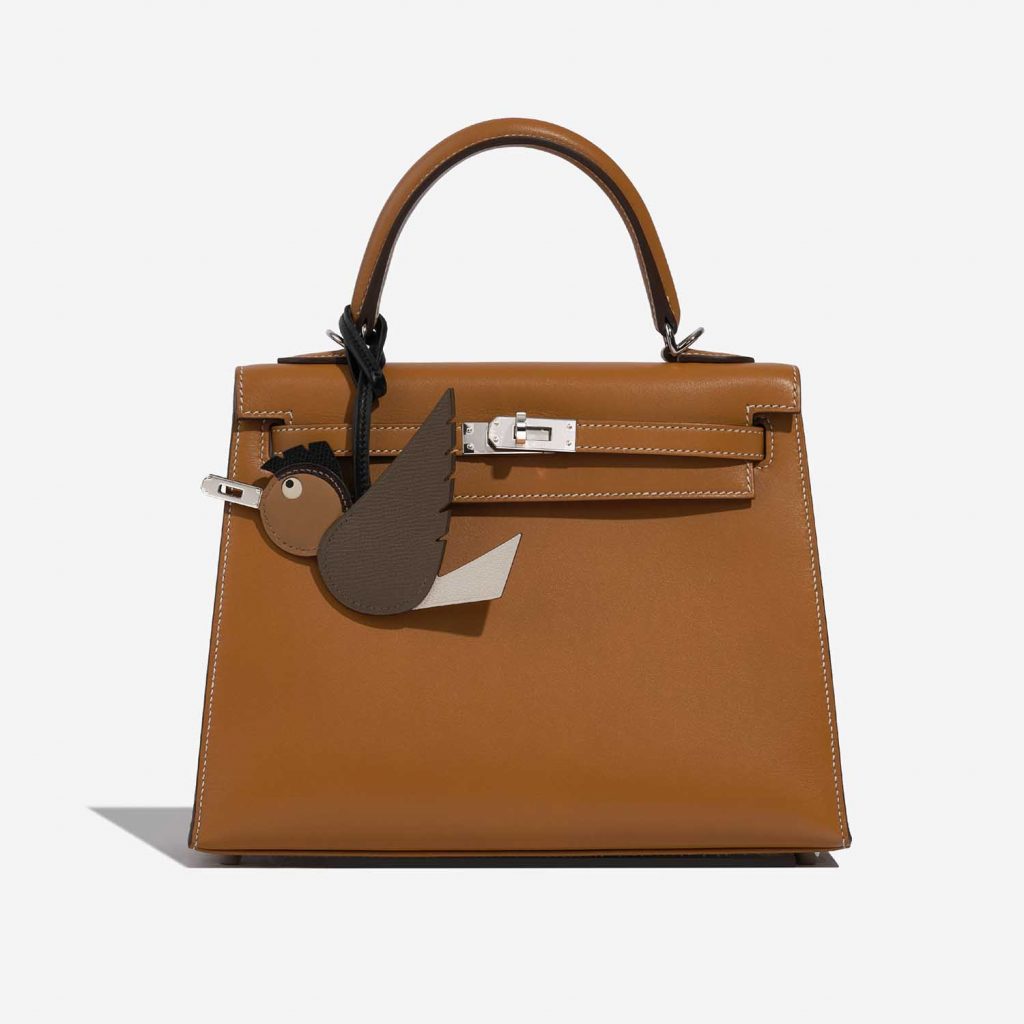 Hermès Birdy Charm Epsom Etoupe / Nata / Biscuit / Rouge Sellier ...