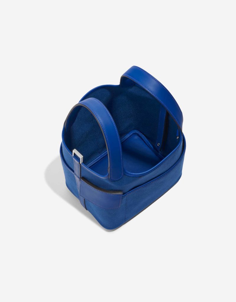Hermès Picotin Cargo 18 Toile / Swift Blue Royal / Blue Egee | SACLÀB