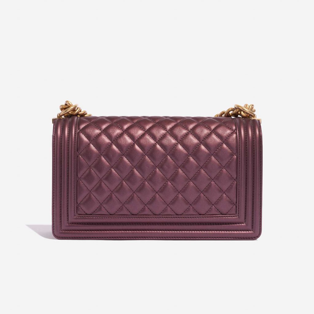 Chanel Boy New Medium Calf Metallic Rose Gold | SACLÀB