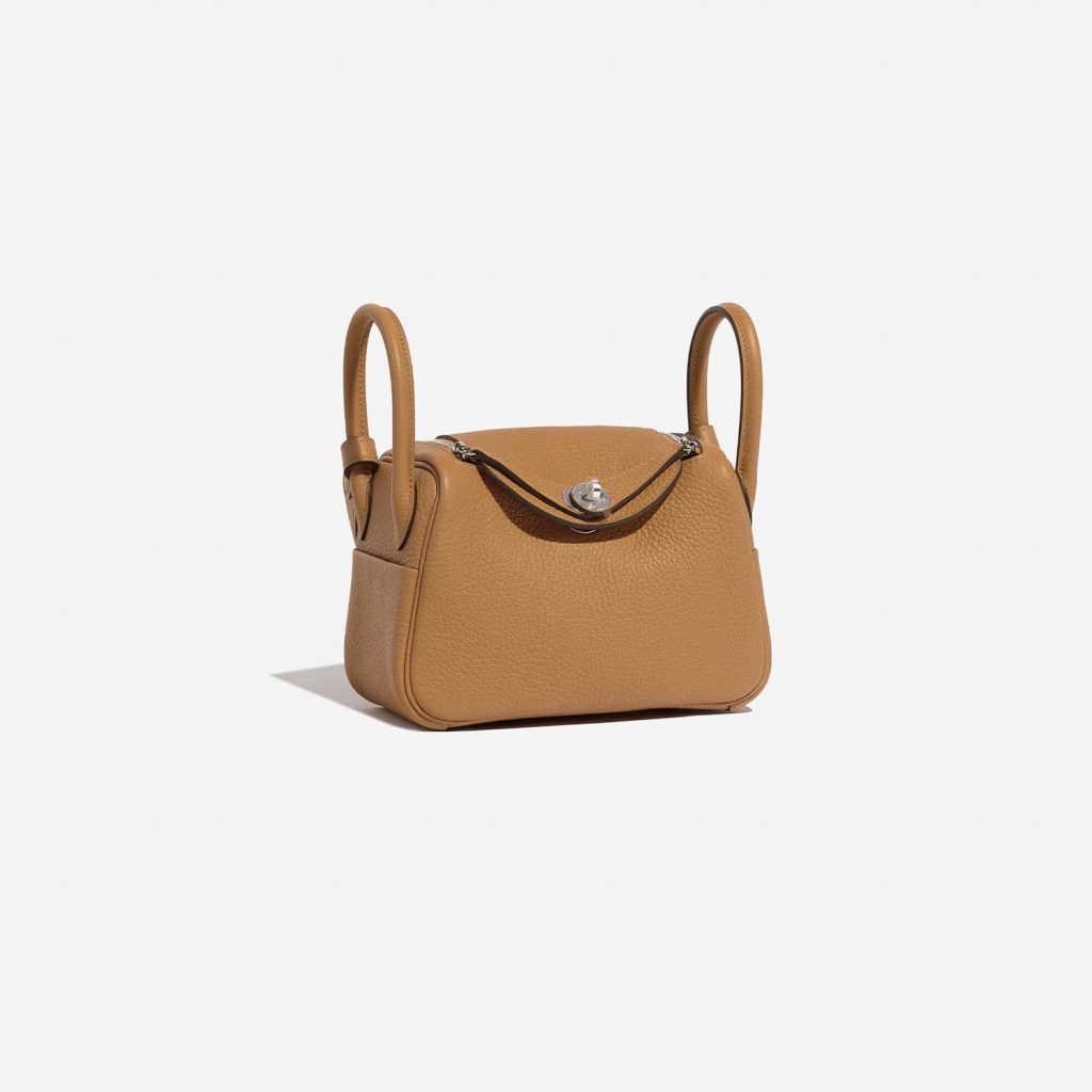 Hermès Lindy Mini Taurillon Clemence Biscuit | SACLÀB