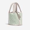 Hermès Micro Lucky Daisy Picotin 14 Swift Nata / Vert / White | SACLÀB