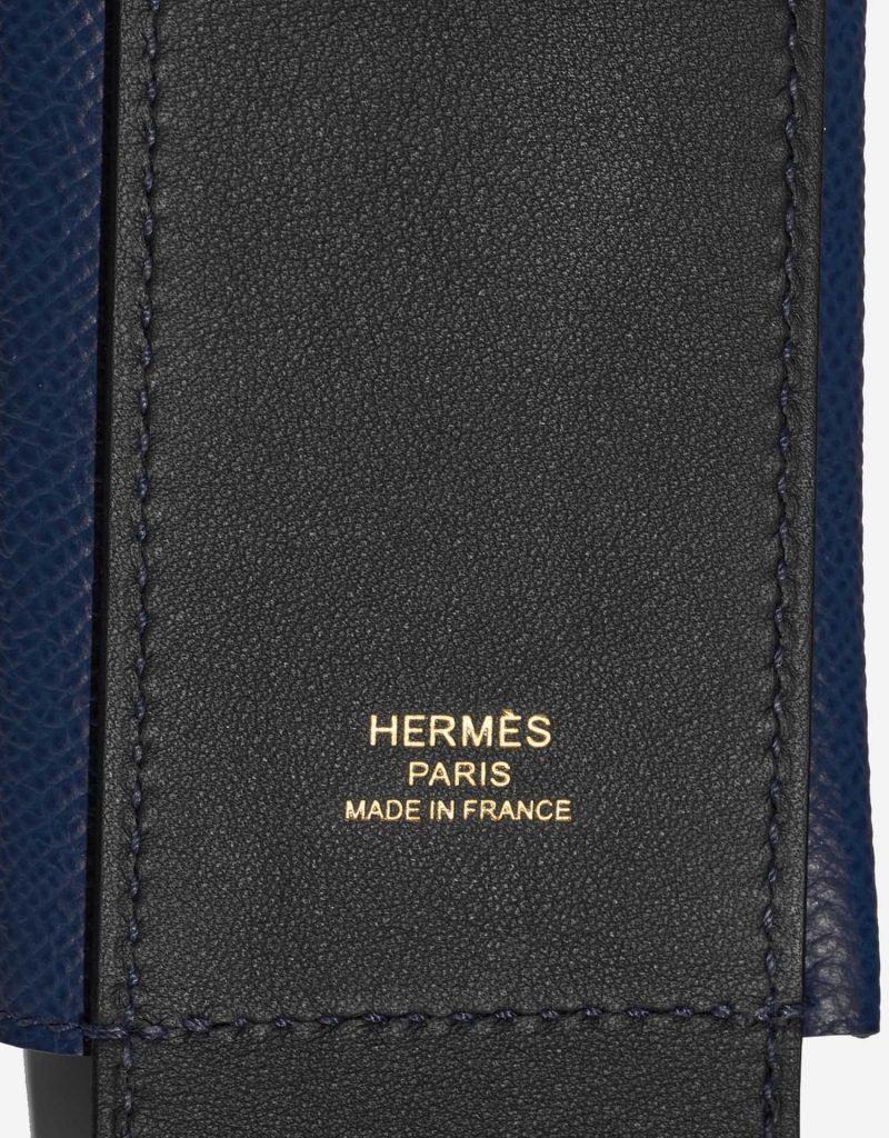 Hermès Kelly Pocket Strap Epsom / Swift Caban / Blue Saphir | SACLÀB