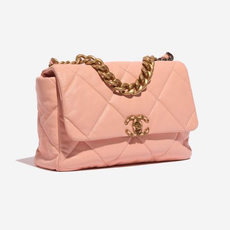 Chanel 19 Flap Bag Large Lamb Peach | SACLÀB