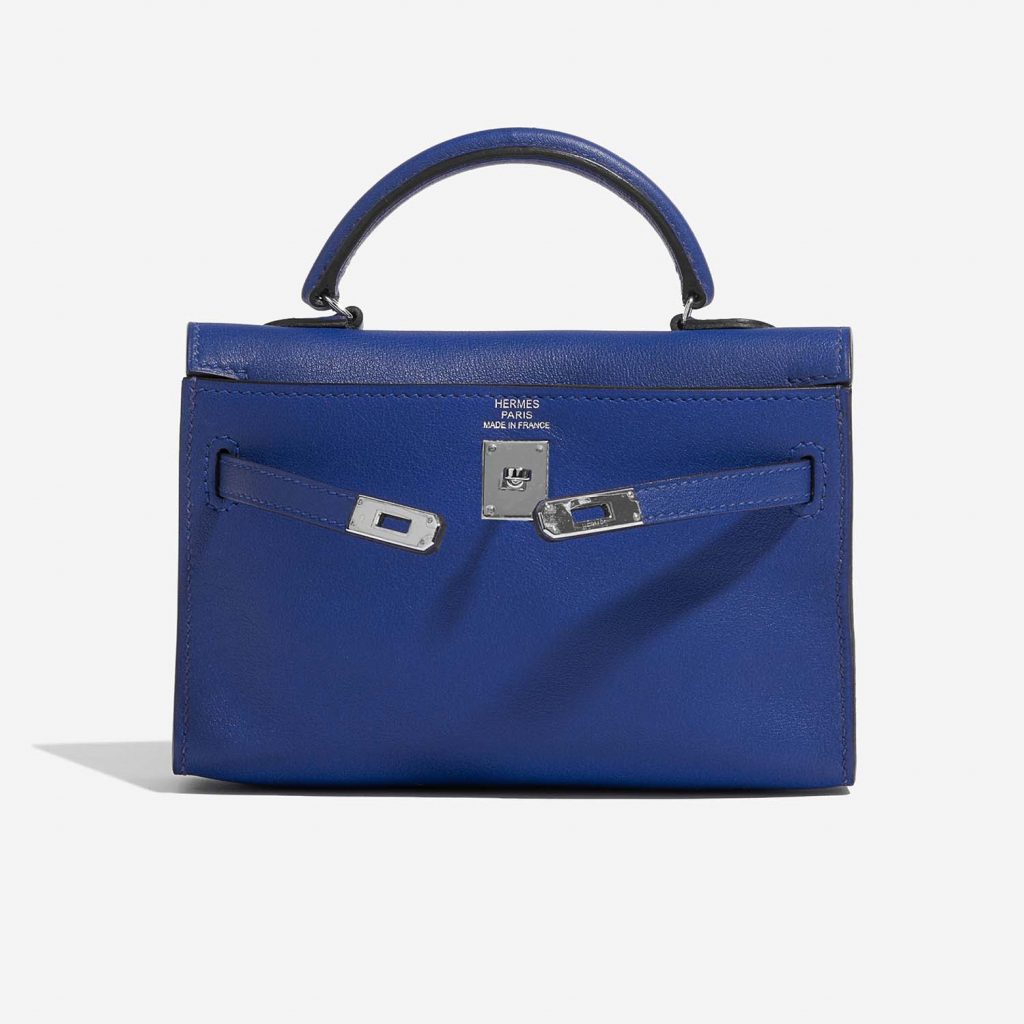 Hermès Kelly Micro Swift Blue Electrique | SACLÀB