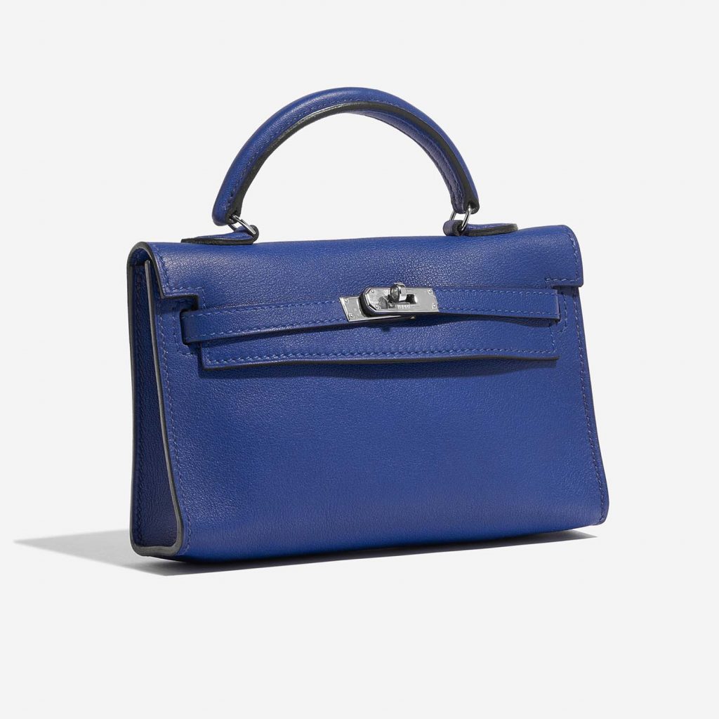 Hermès Kelly Micro Swift Blue Electrique | SACLÀB
