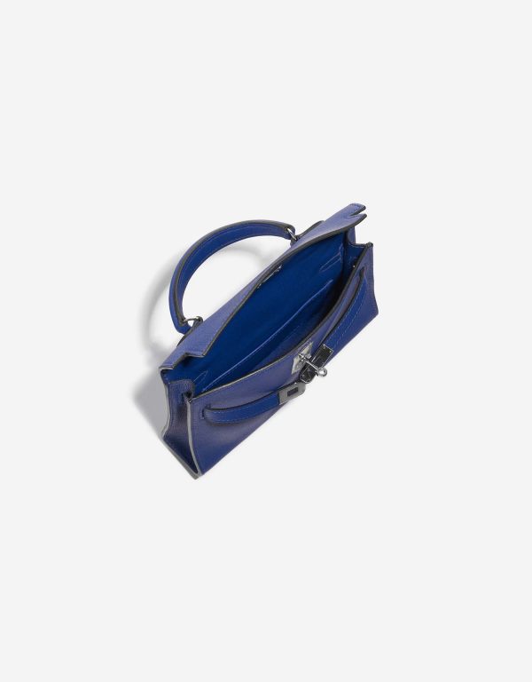 Hermès Kelly Micro Swift Blue Electrique | SACLÀB