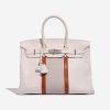 Hermès Birkin Club 35 Clemence / Lizard White / Gris / Perle / Sanguine ...