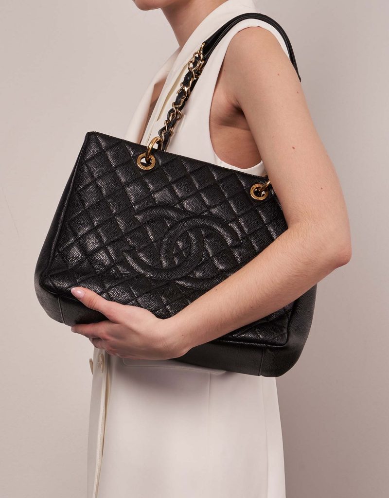 Chanel Shopping Tote GST Caviar Black | SACLÀB