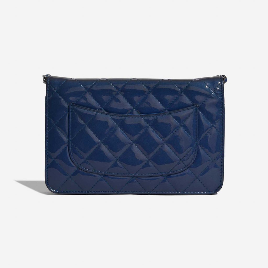 Chanel Timeless Wallet on Chain Patent Leather Blue | SACLÀB