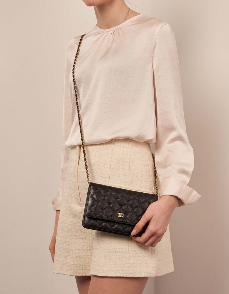 Chanel Timeless Wallet On Chain Caviar Black | SACLÀB