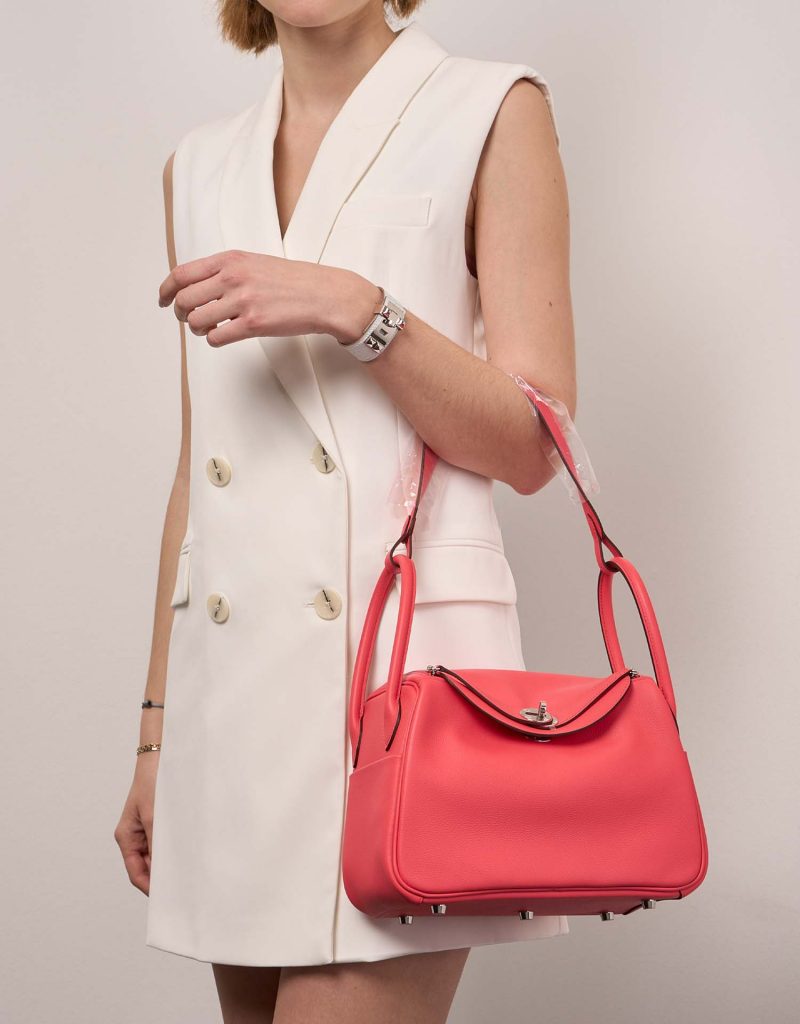 Hermès Lindy 26 Evercolor Rose Texas | SACLÀB