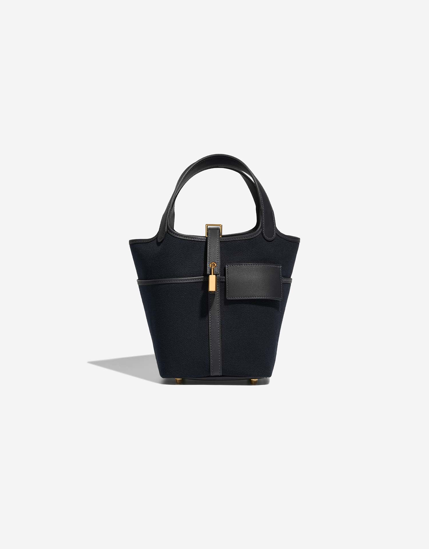 Hermès Picotin Cargo 18 Toile / Swift Caban / Blue Marine | SACLÀB