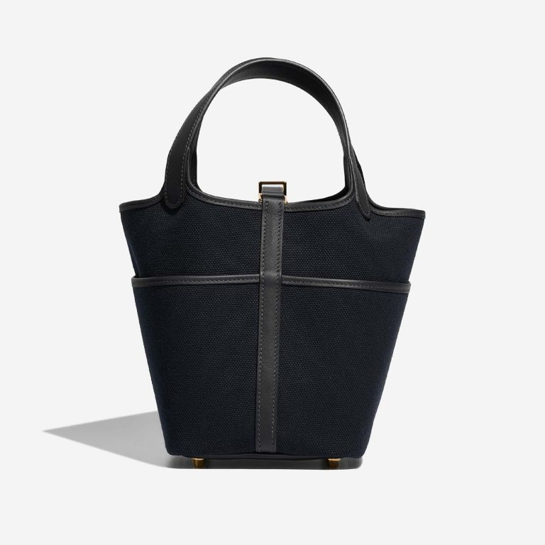 Hermès Picotin Cargo 18 Toile / Swift Caban / Blue Marine | SACLÀB