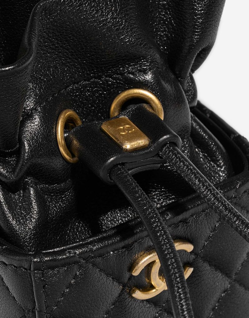 Chanel Timeless Drawstring Mini Lamb Black | SACLÀB