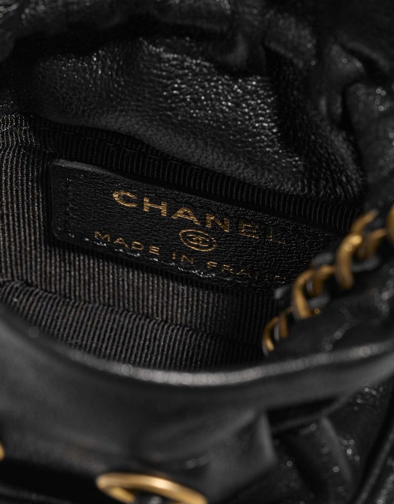 Chanel Timeless Drawstring Mini Lamb Black | SACLÀB