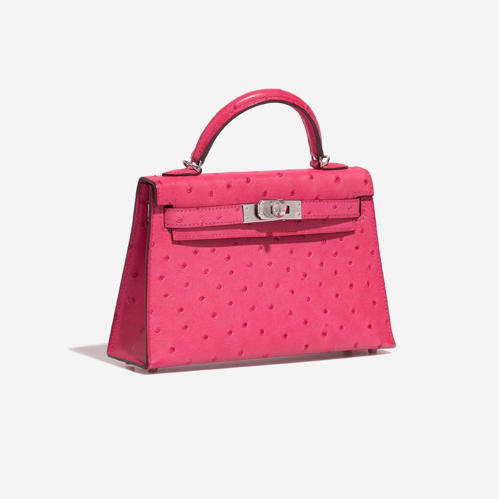 Hermès Kelly Mini Ostrich Rose Tyrien | SACLÀB