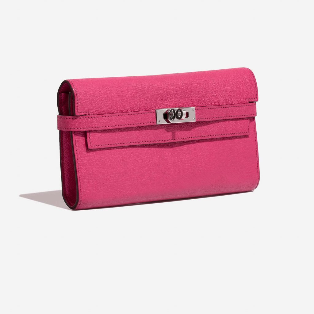 Hermès Kelly Long Wallet Chèvre Mysore Rose Tyrien | SACLÀB