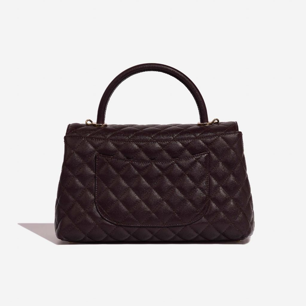 Chanel Timeless Handle Medium Caviar Dark Plum | SACLÀB