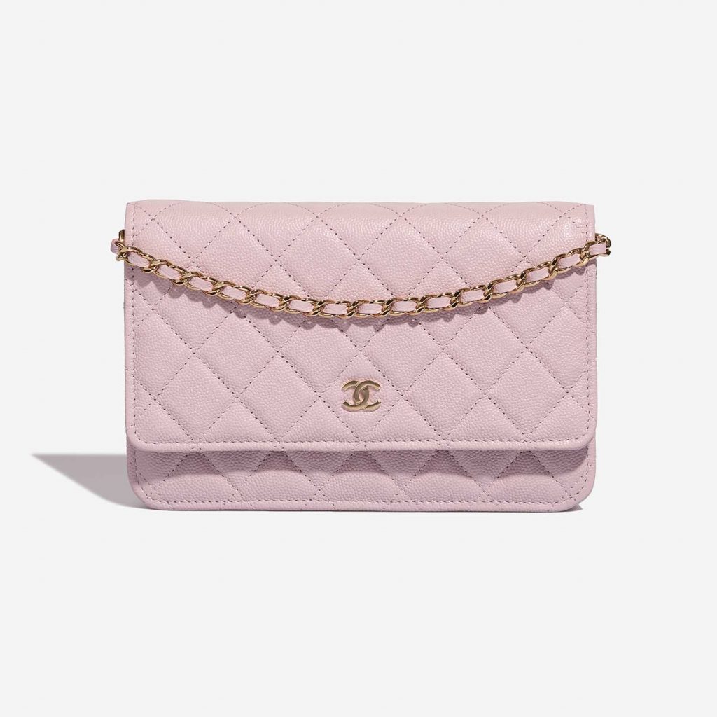 Chanel Timeless Wallet On Chain Caviar Light Pink | SACLÀB