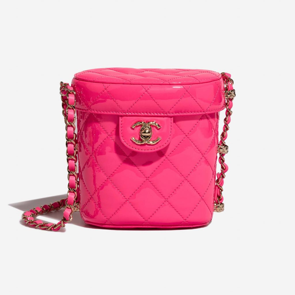 Chanel Vanity Small Patent Neon Pink | SACLÀB