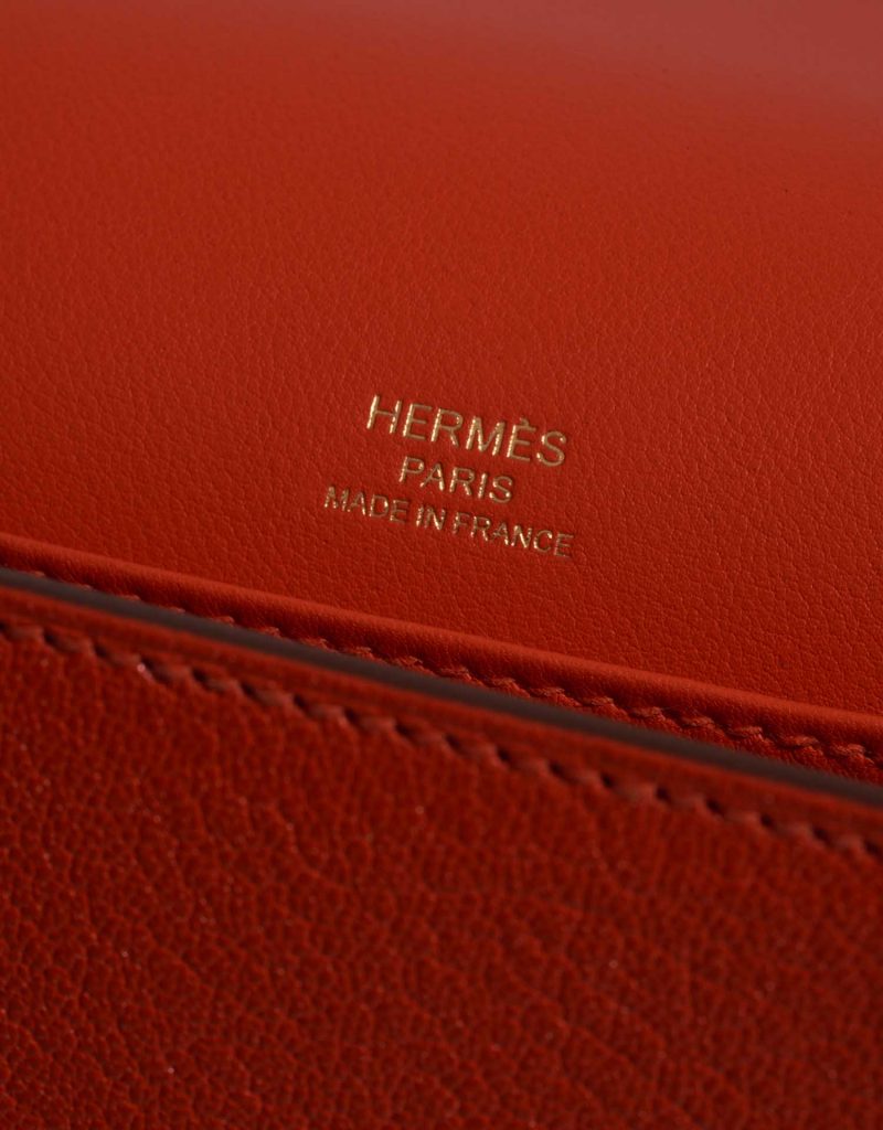 Hermès Geta Chèvre Mysore Capucine | SACLÀB