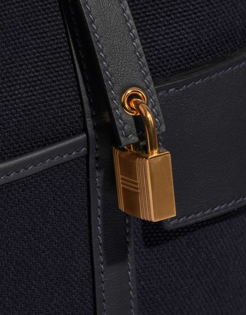 Hermès Picotin Cargo 18 Toile / Swift Blue Marine / Caban | SACLÀB
