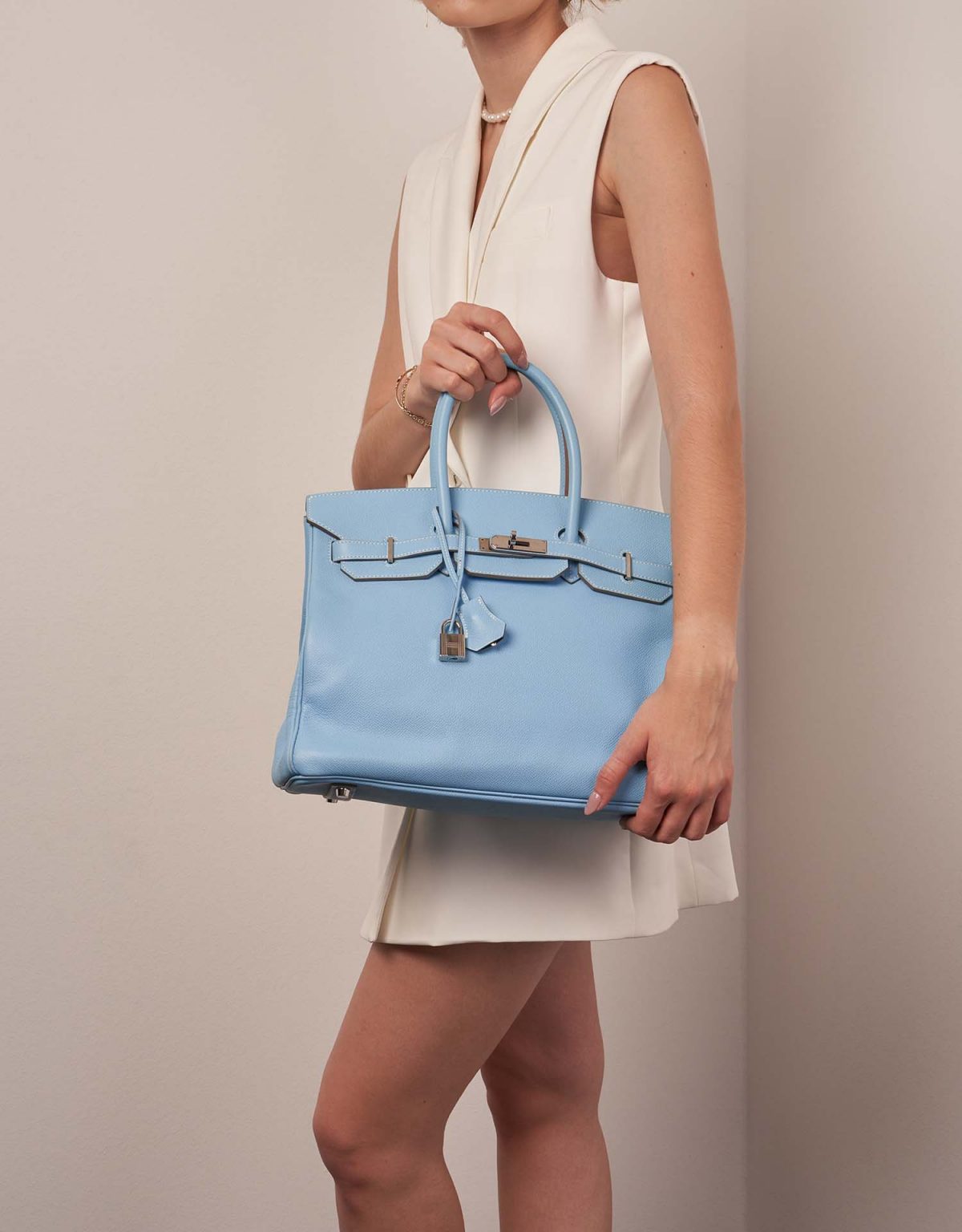Hermès Birkin Candy 35 Epsom Blue Celeste / Blue Mykonos | SACLÀB