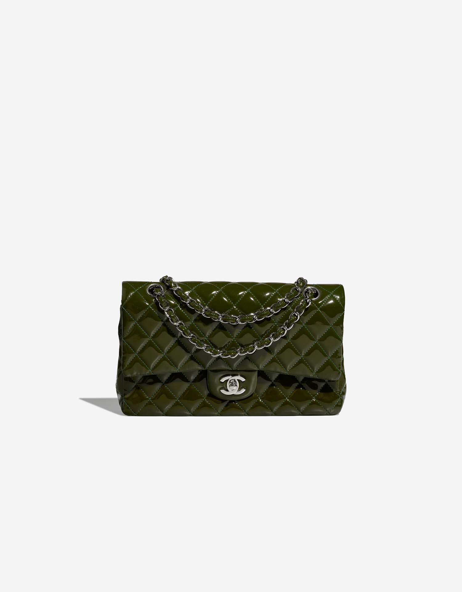 Chanel Timeless Medium Patent Green | SACLÀB