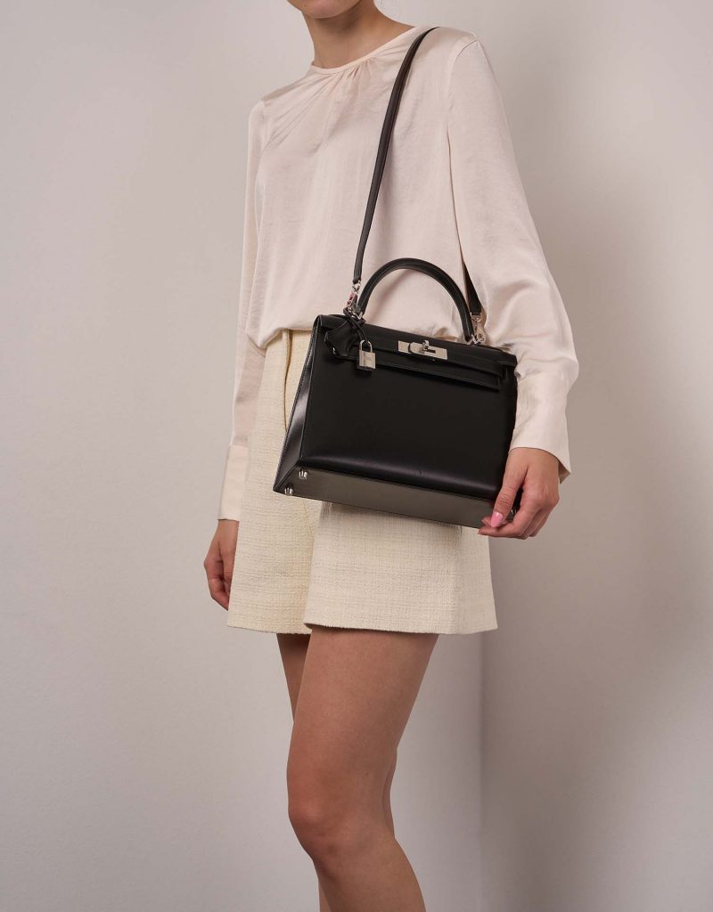 Hermès Kelly 28 Box Black | SACLÀB