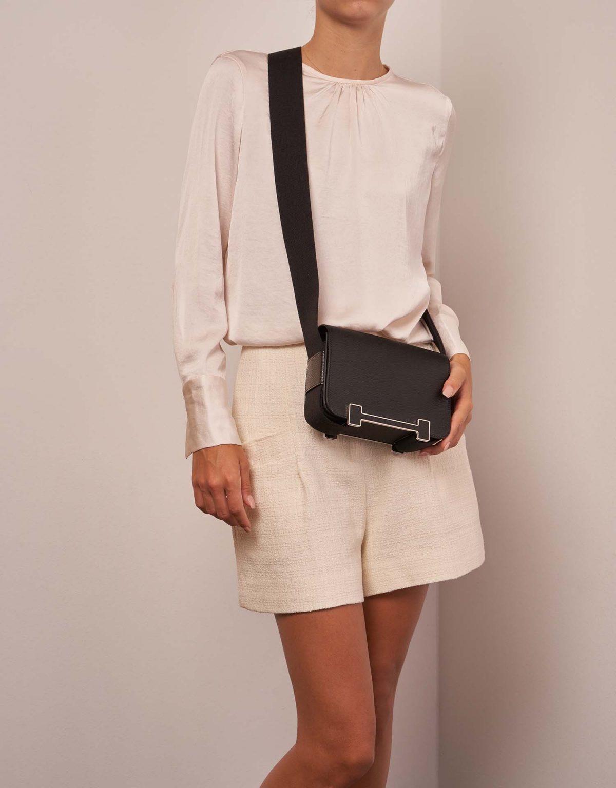 Hermès Geta Chevre Mysore Black | SACLÀB