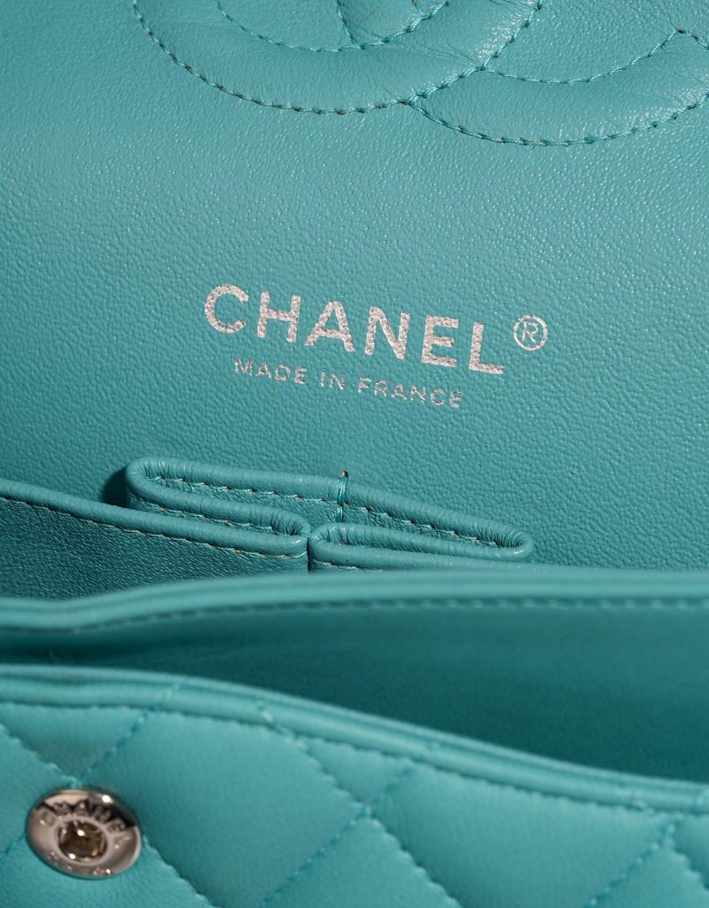 Chanel Timeless Medium Lamb Turquoise | SACLÀB