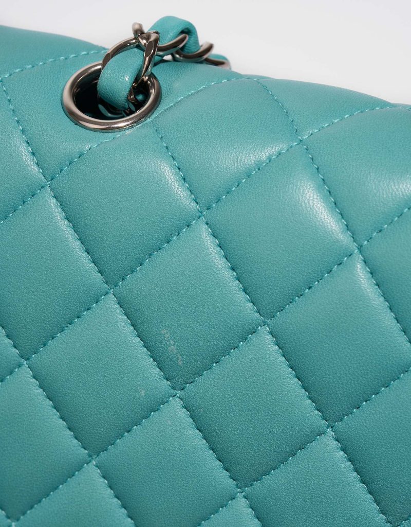 Chanel Timeless Medium Lamb Turquoise | SACLÀB