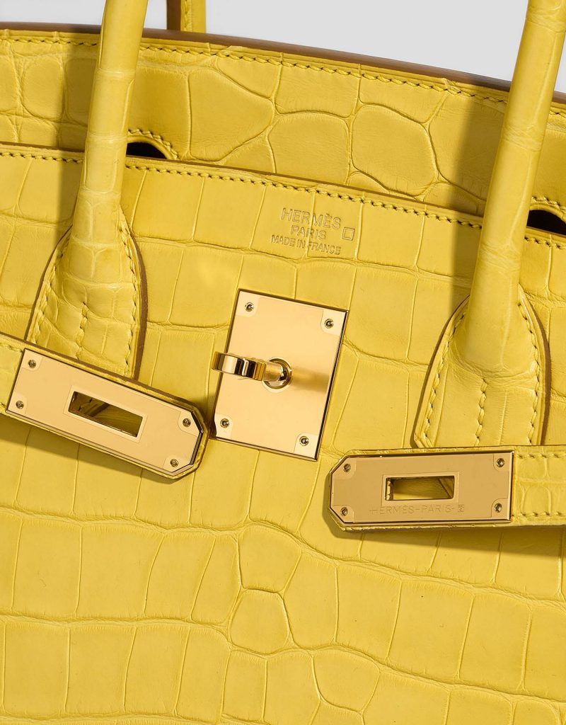 Hermès Birkin 30 Matte Alligator Mimosa | SACLÀB