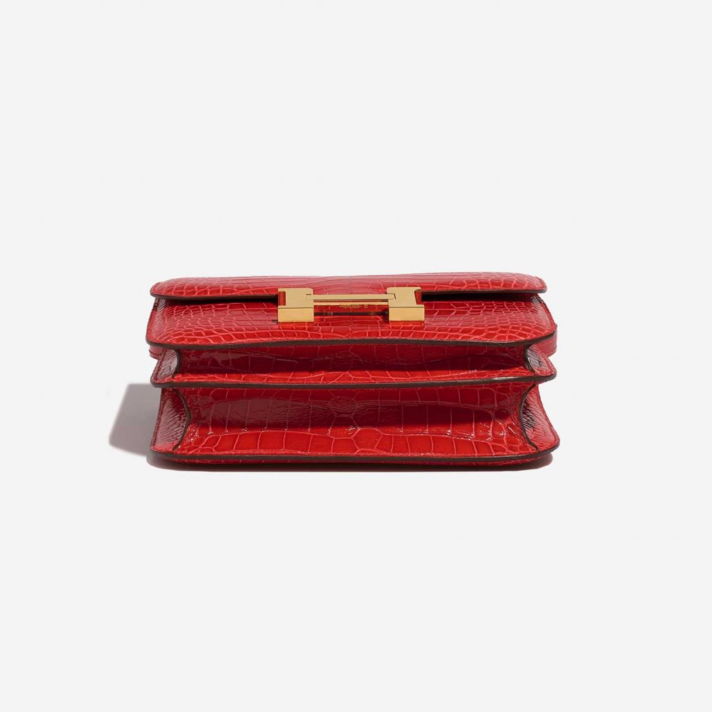 Hermès Constance 18 Alligator Rouge de Coeur | SACLÀB