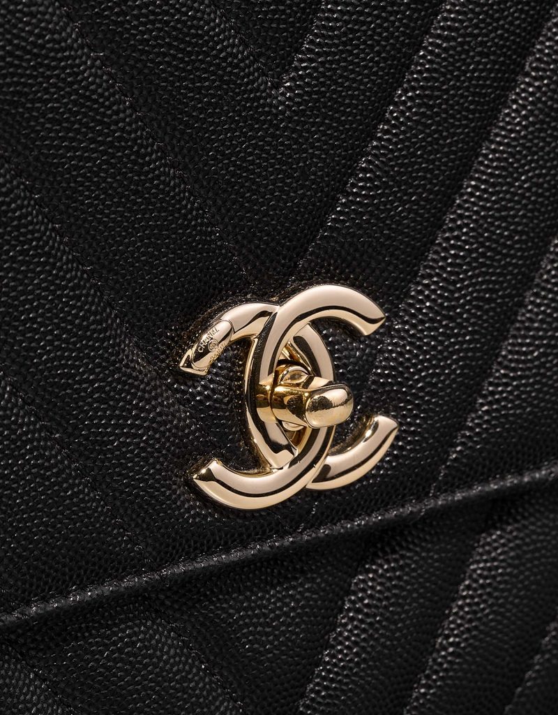 Chanel Timeless Handle Medium Caviar Black | SACLÀB