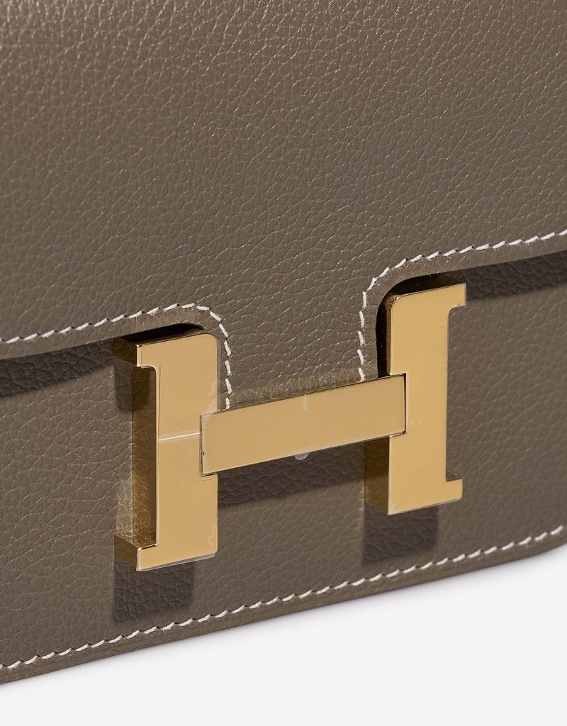Hermès Constance Slim Wallet Evercolor Etoupe | SACLÀB