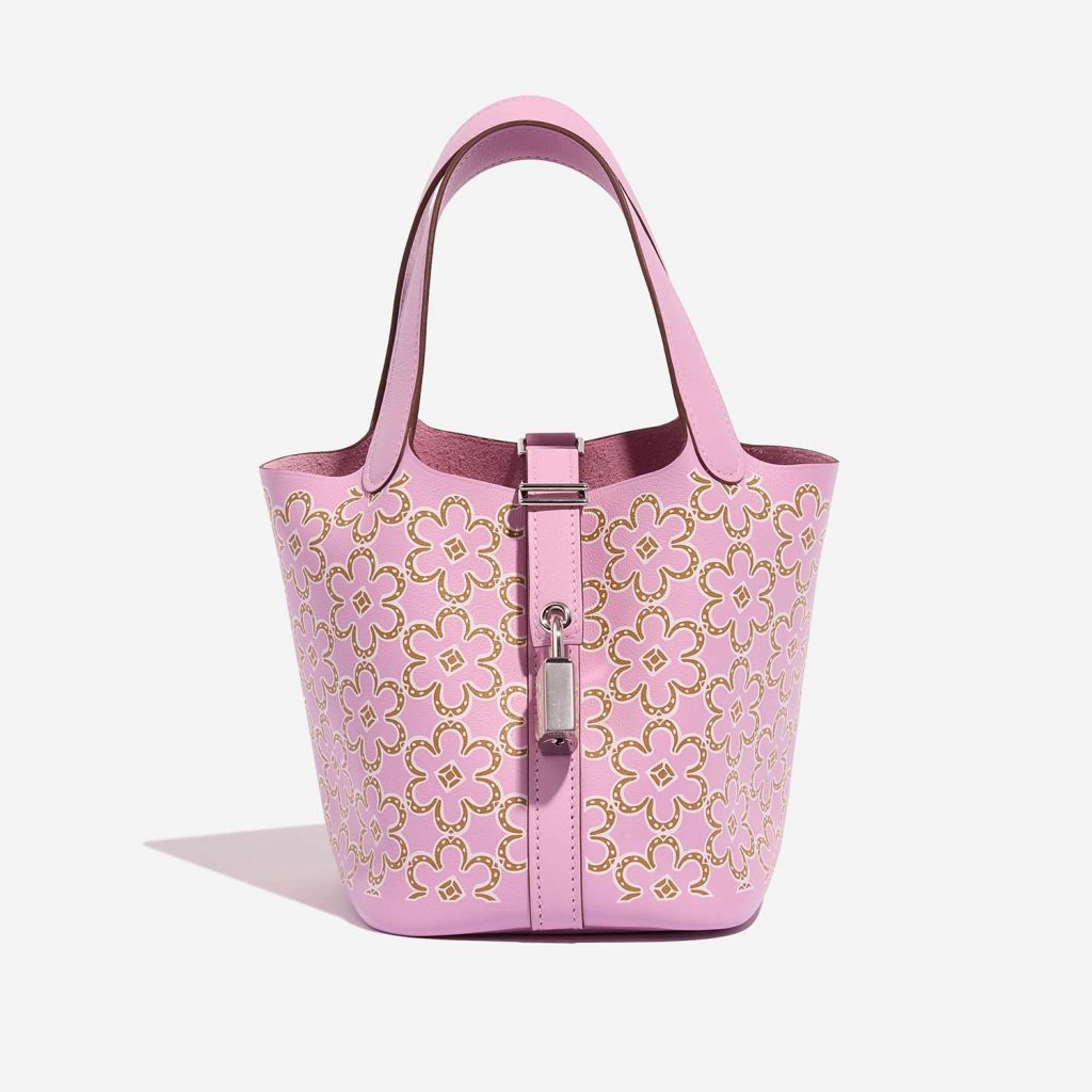 Hermès Picotin Micro Lucky Daisy Swift Mauve Sylvestre | SACLÀB