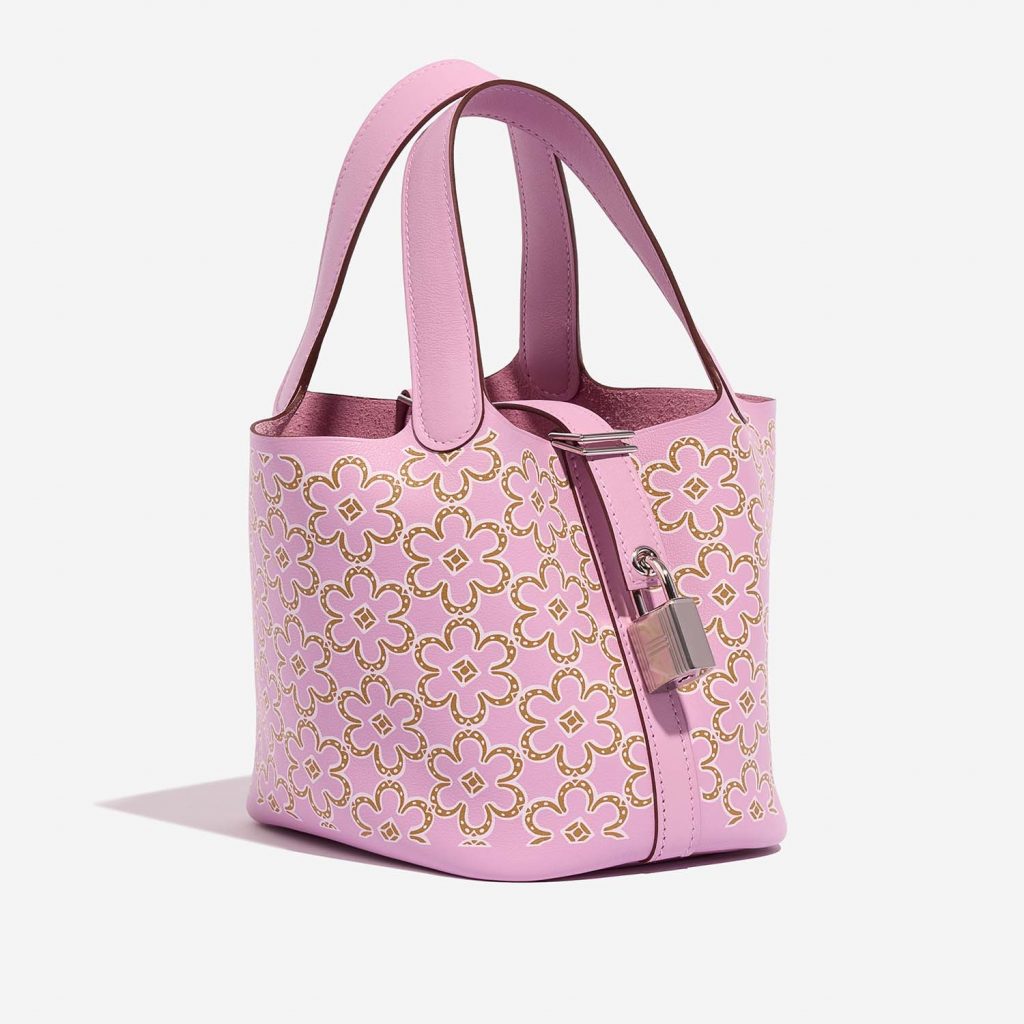 Hermès Picotin Micro Lucky Daisy Swift Mauve Sylvestre | SACLÀB