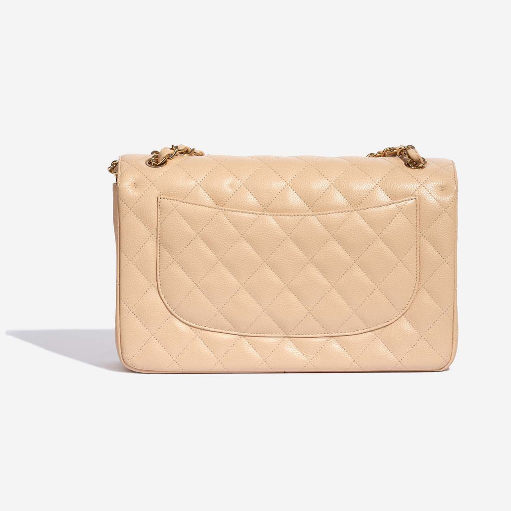 Chanel Timeless Jumbo Caviar Beige | SACLÀB