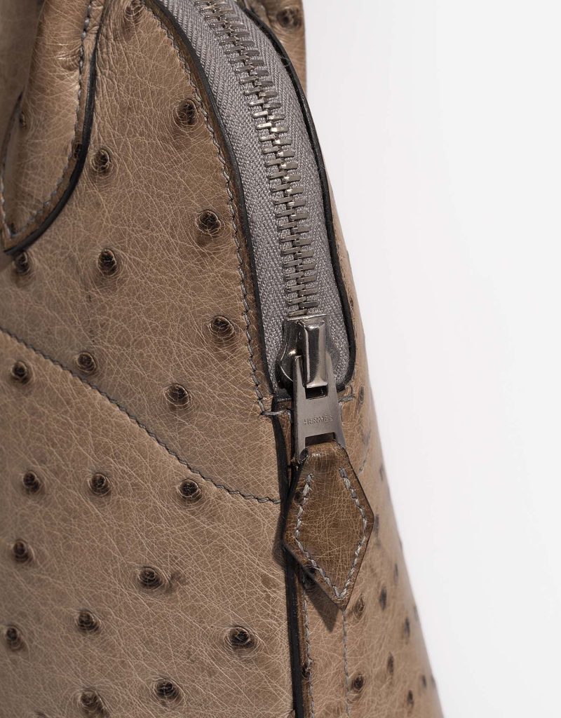 Hermès Bolide 27 Ostrich Gris Tourterelle | SACLÀB