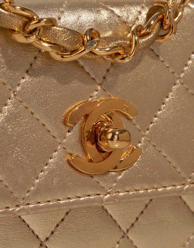 Chanel Timeless Extra Mini Lamb Gold | SACLÀB