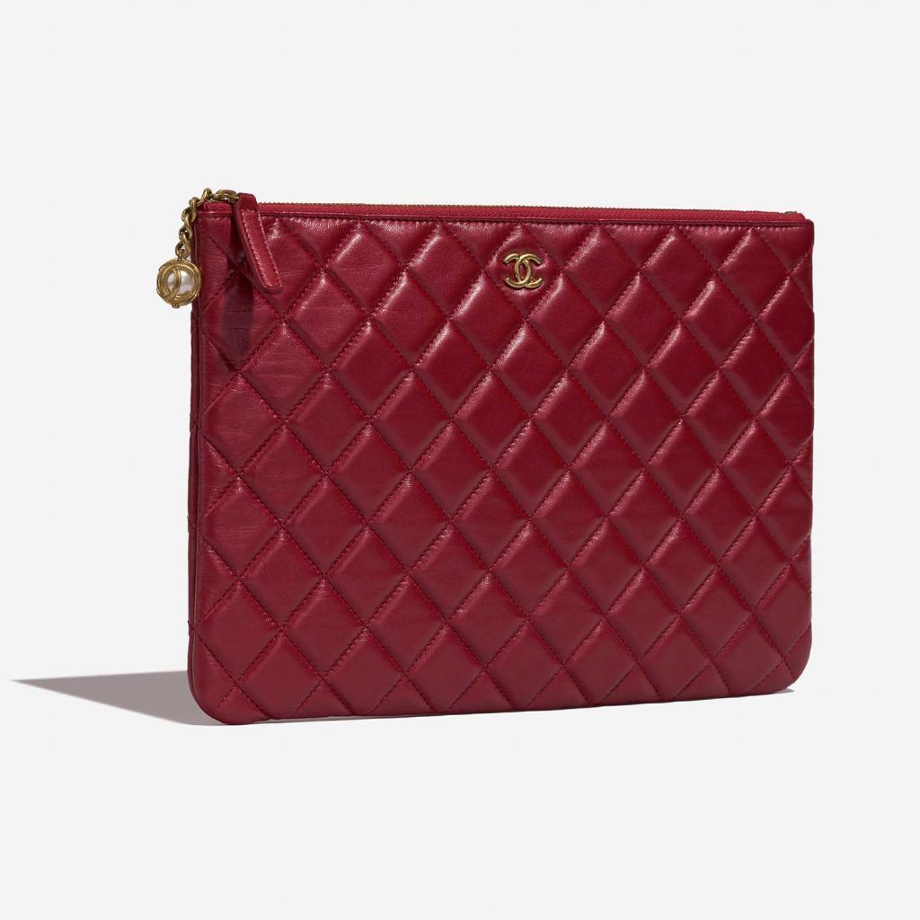 Chanel Timeless Clutch Lamb Red | SACLÀB