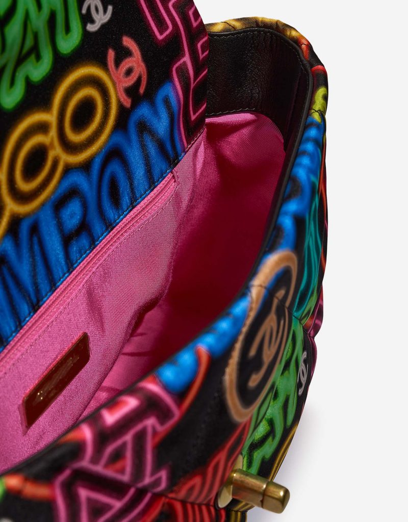 Chanel 19 Large Flap Bag Fabric Multicolour | SACLÀB