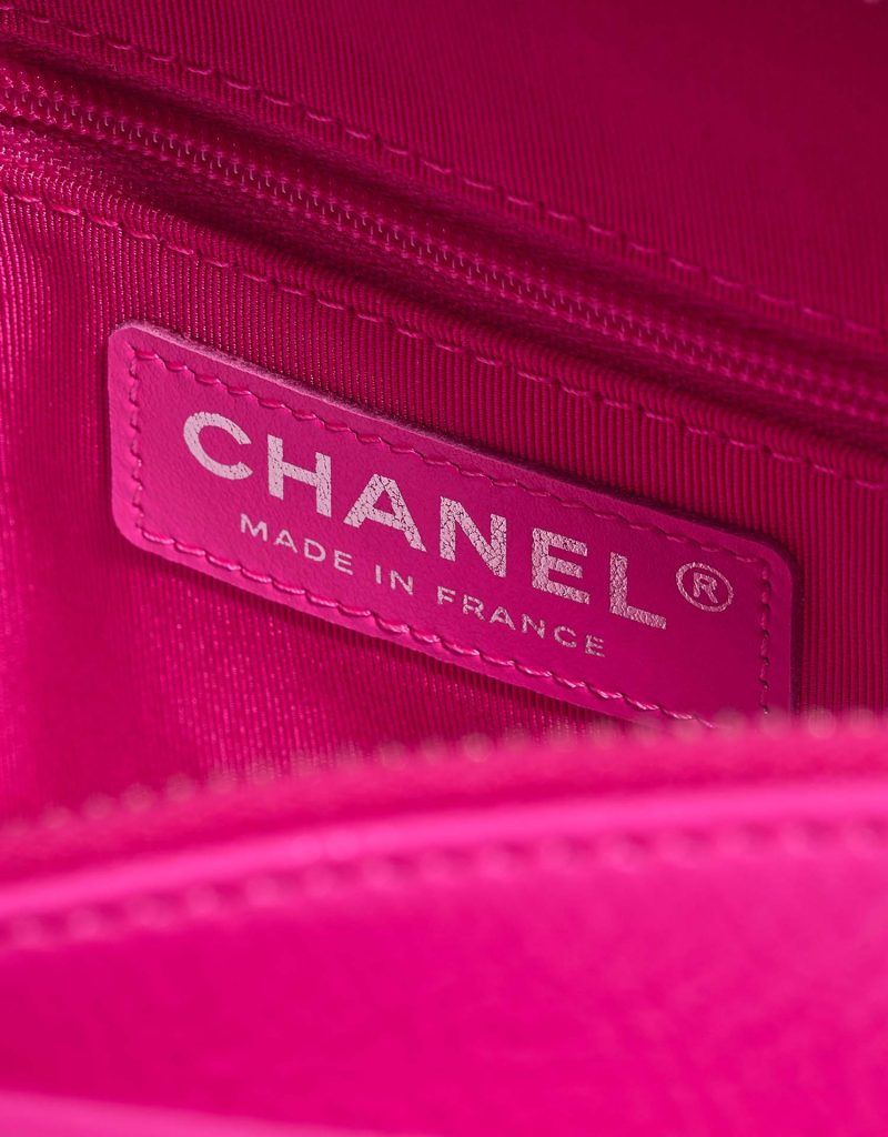 Chanel Gabrielle Small Calf Neon Pink | SACLÀB