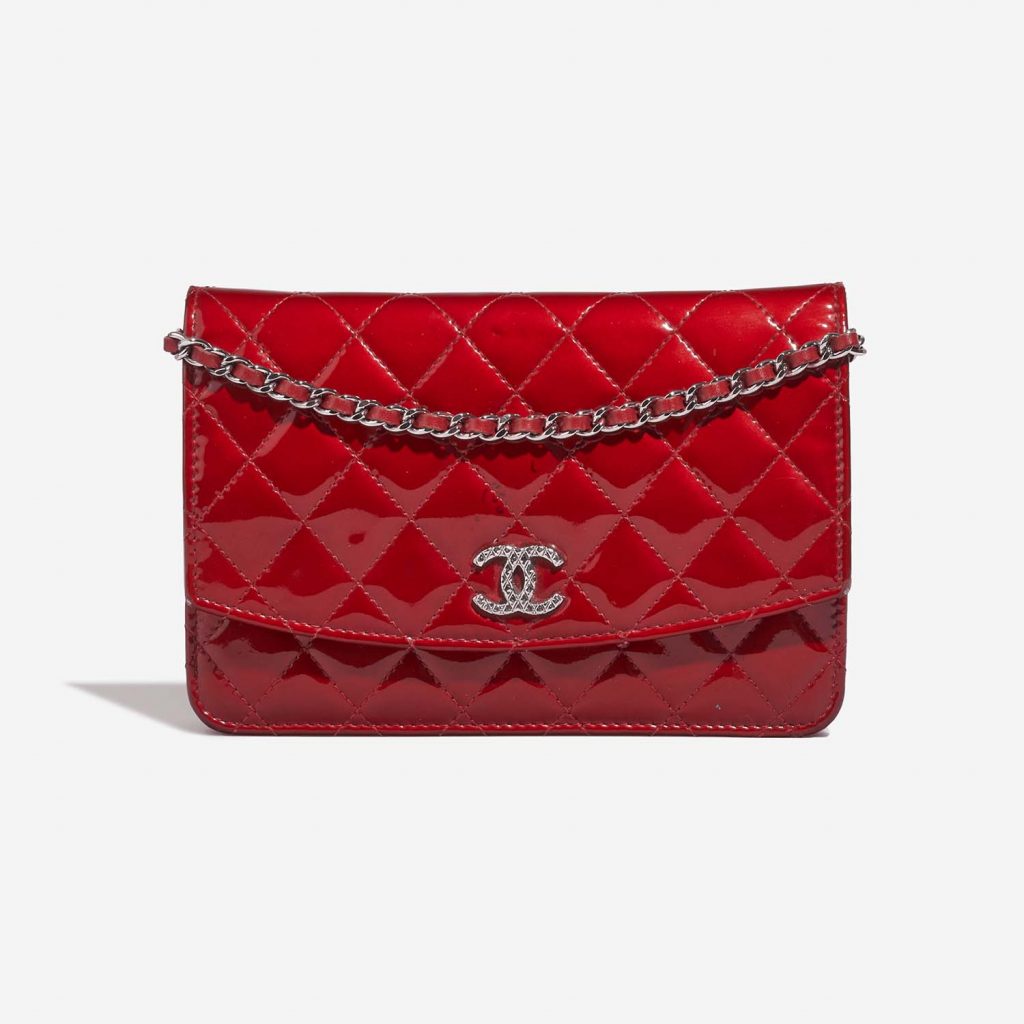 Chanel Timeless Wallet On Chain Patent Red | SACLÀB