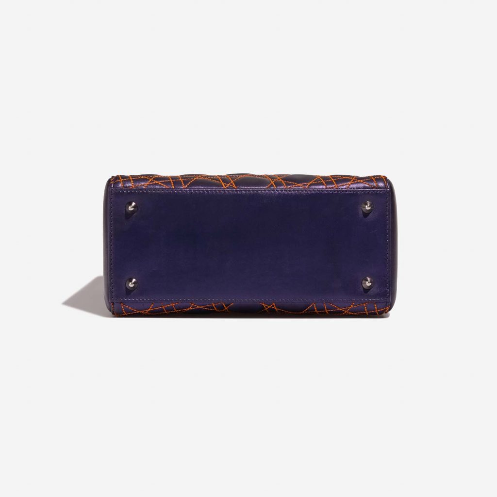 Dior Lady Medium Lamb Metallic Purple | SACLÀB